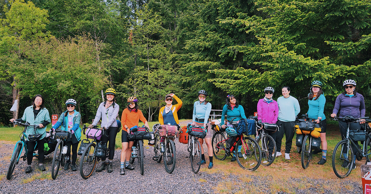 A 10-Person, 45-Mile Group Ride in Oregon with Friends on Bikes ...